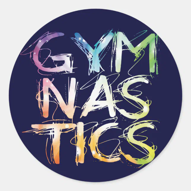 Custom Gymnastics Stickers | Zazzle
