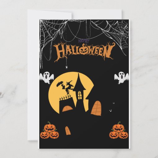 Custom halloween invitation for halloween party | Zazzle