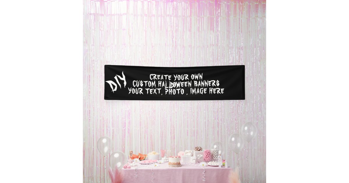 Custom Halloween Party Banners, Design Your Own Banner | Zazzle