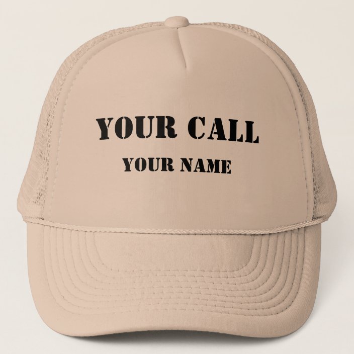 Custom Ham Radio Call Sign Trucker Hat | Zazzle.com
