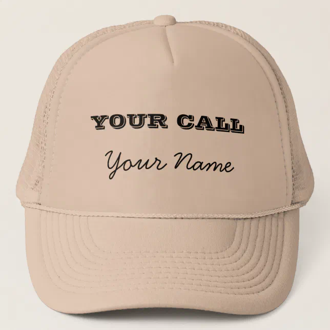 Custom Ham Radio Call Sign Trucker Hat | Zazzle