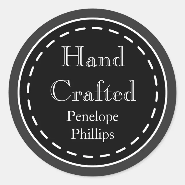 Custom Hand Crafted Business Stickers | Zazzle