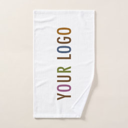 Custom Hand Towel with Company Logo No Minimum | Zazzle