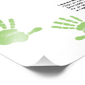 Custom handprint art from child with name, poem photo print | Zazzle