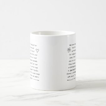 Custom Handwriting Coffee Mug | Zazzle