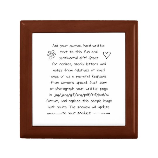 Custom Handwriting Gift Box | Zazzle.com