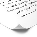Custom Handwriting Poster | Zazzle