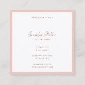 Custom Handwritten Script Modern Elegant Simple Square Business Card ...