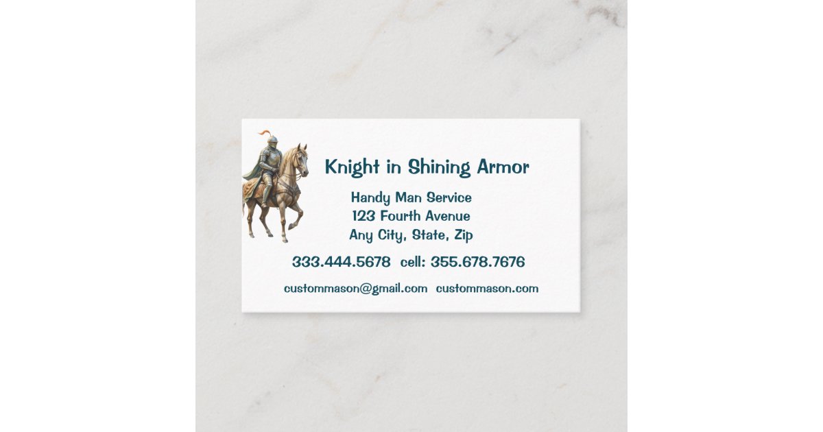 Custom Handy Man Service Repair Maintenance Business Card | Zazzle