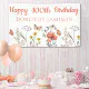 Custom Happy 100th Birthday Wildflowers Banner | Zazzle
