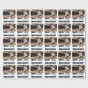 Custom Happy Anniversary Wrapping Paper | Zazzle