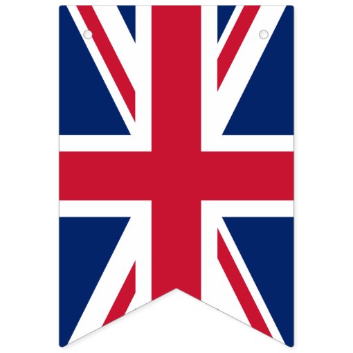 Custom Happy Birthday Union Jack Bunting Flags | Zazzle