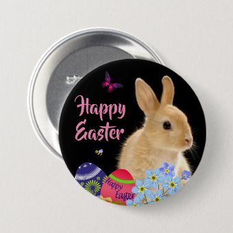 Custom Happy Easter Button | Zazzle