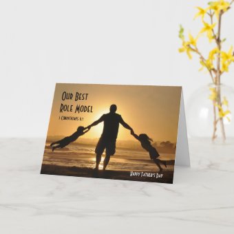 Custom HAPPY FATHER'S DAY Best Role Model Card | Zazzle
