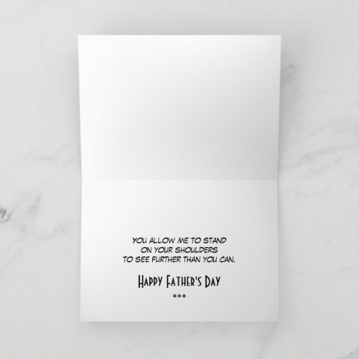 Custom HAPPY FATHER'S DAY Best Role Model Card | Zazzle