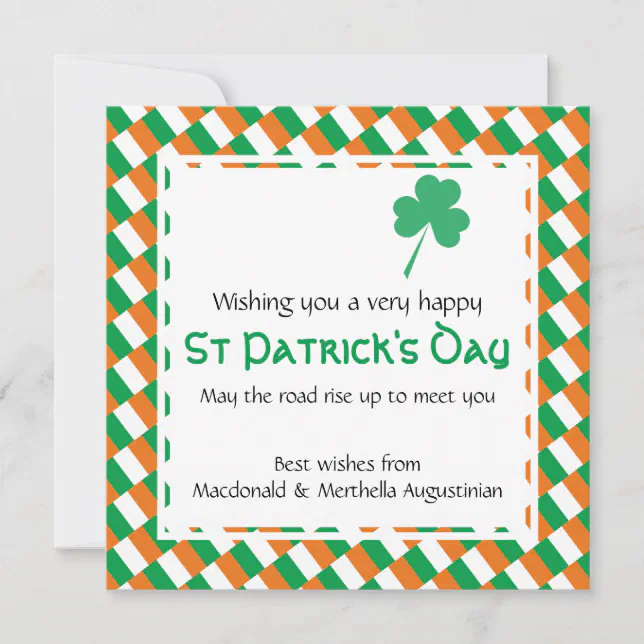 Custom HAPPY ST PATRICK'S DAY Holiday Card | Zazzle