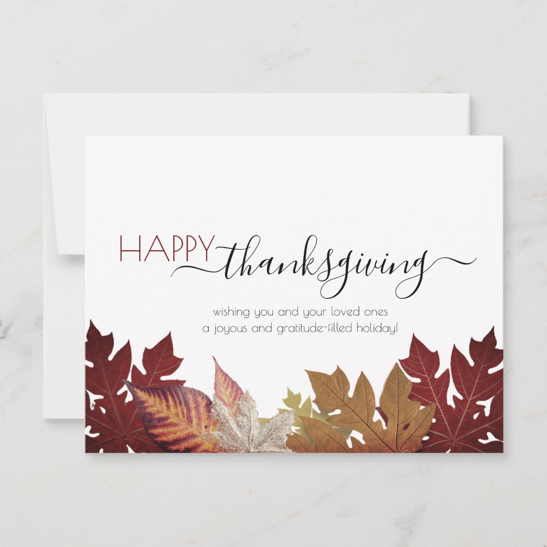Custom Happy Thanksgiving Message Staff Postcard | Zazzle