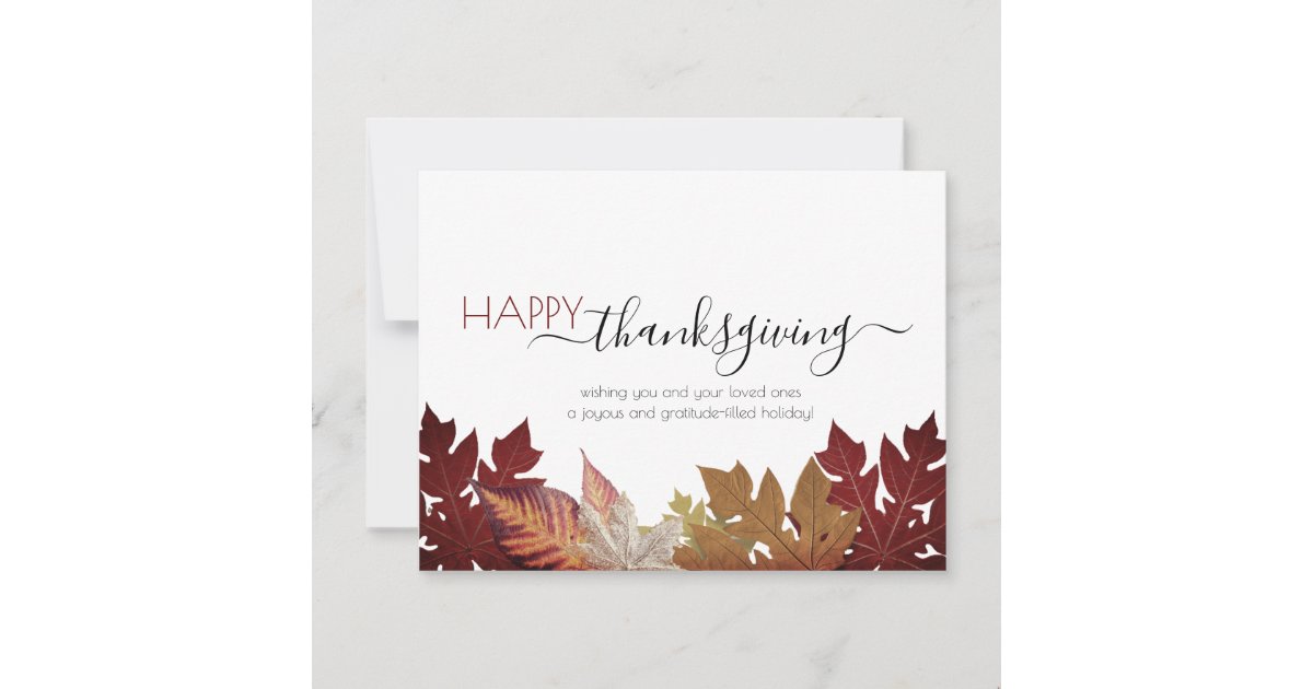 Custom Happy Thanksgiving Message Staff Postcard | Zazzle