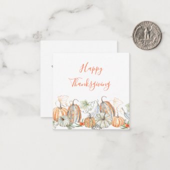 Custom Happy Thanksgiving Note Card | Zazzle