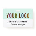 Custom Hard Plastic Name Badge with Metal Clip | Zazzle