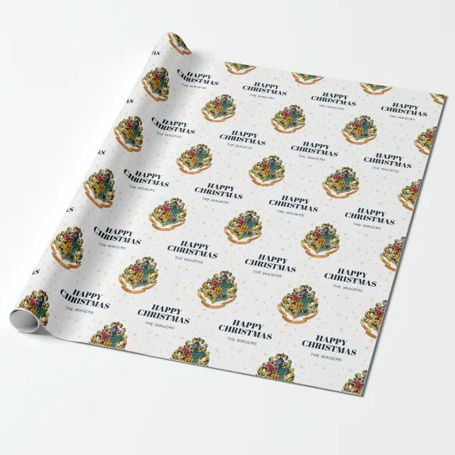 Custom Harry Potter | Hogwarts Crest - Christmas Wrapping Paper | Zazzle