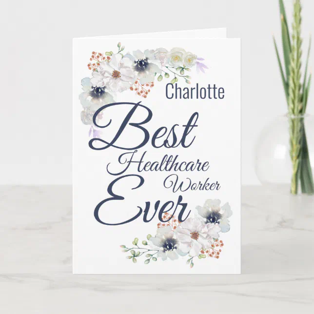 Custom Healthcare Worker Appreciation Thank You Card | Zazzle