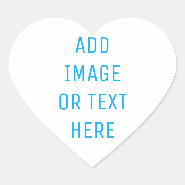 Custom Heart Sticker | Zazzle