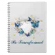 Custom Heart with Butterflies Morpho Notebook | Zazzle