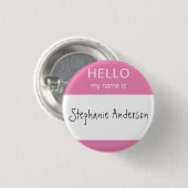 Custom HELLO My Name Is Badge Button | Zazzle