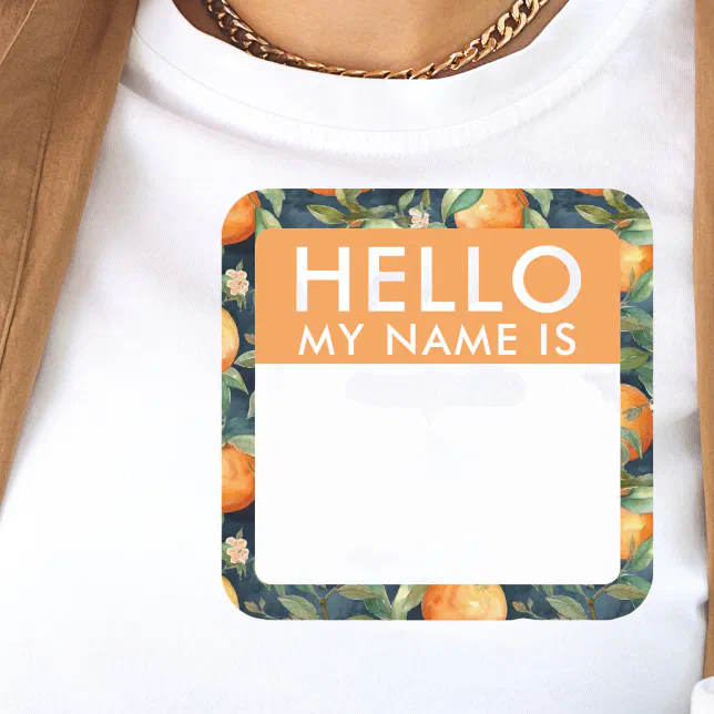 Custom Hello My Name Is Stickers | Zazzle