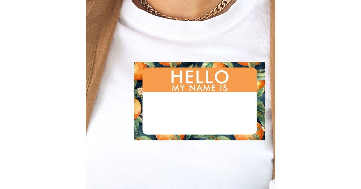 Custom Hello My Name Is Stickers | Zazzle