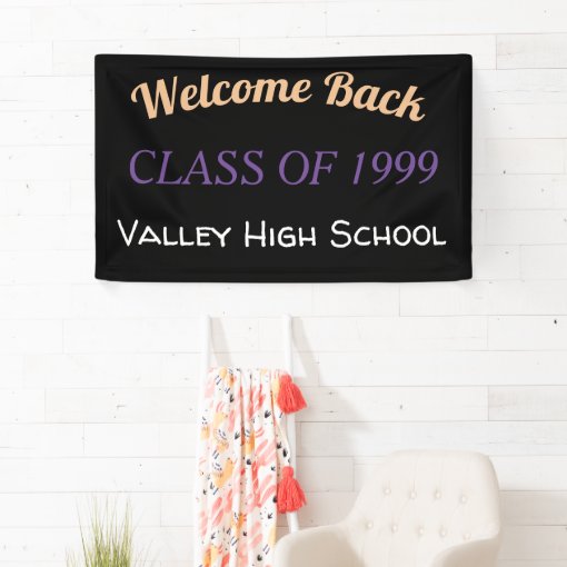 Custom. High School Reunion. Banner | Zazzle