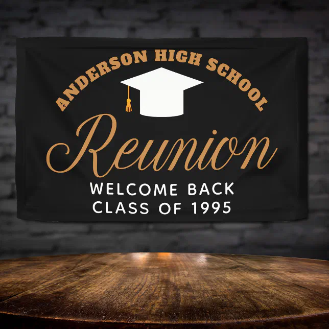 Custom High School Reunion Party Welcome Banner | Zazzle
