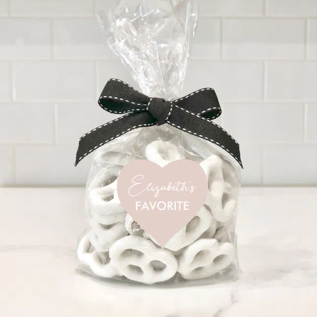 Custom His and Her Favorite Wedding Heart Sticker | Zazzle