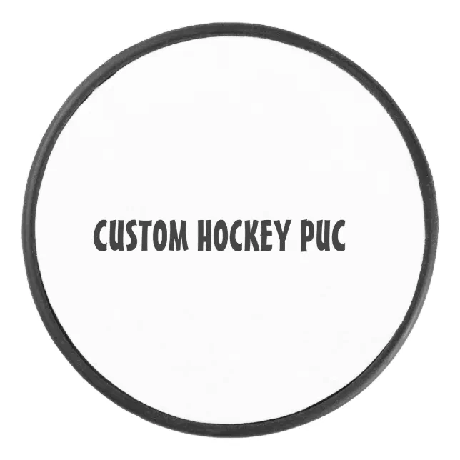 CUSTOM HOCKEY PUCK CREATE YOUR OWN DESIGN | Zazzle