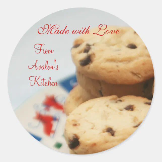 Custom Holiday Baking Dessert Label Stickers | Zazzle