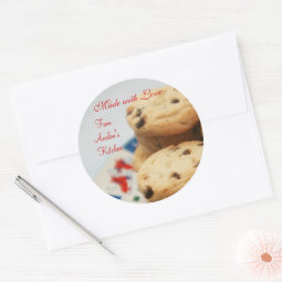 Custom Holiday Baking Dessert Label Stickers | Zazzle