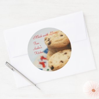 Custom Holiday Baking Dessert Label Stickers | Zazzle