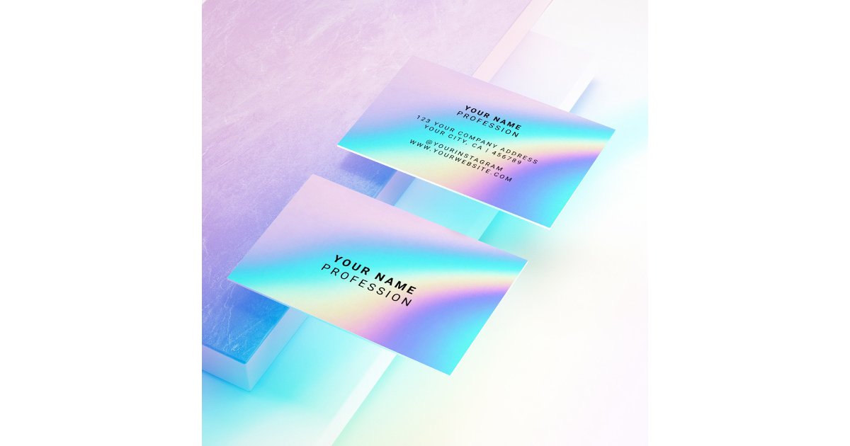Custom Holographic Business Card | Zazzle