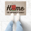 Custom HOME | Cozy Peanuts Snoopy Napping Fiber Doormat | Zazzle