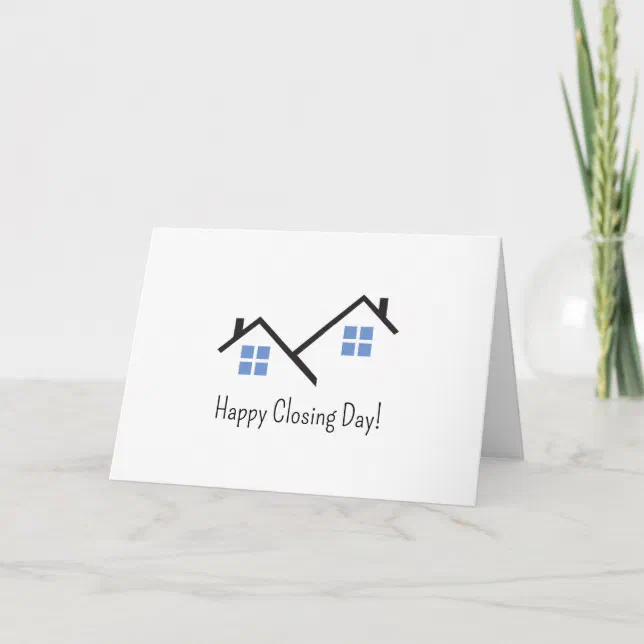 Custom Home Happy Closing Day Note Card | Zazzle