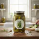 Custom Homemade Garlic Dill Pickles Classic Round Sticker | Zazzle