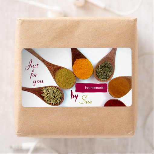 Custom Homemade Just For You Labels | Zazzle