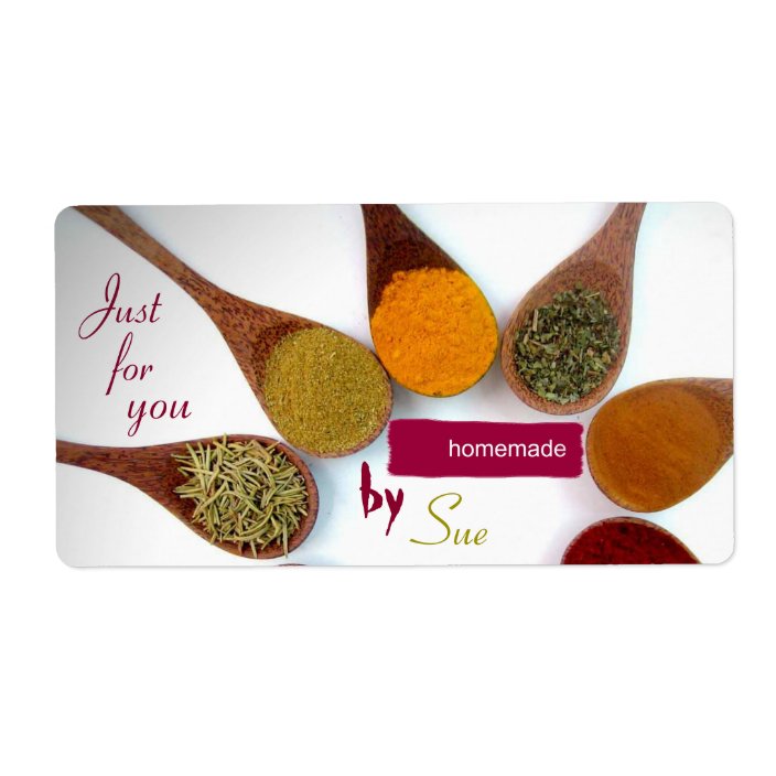 Custom Homemade Just For You Labels | Zazzle.com