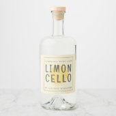 Custom Homemade Limoncello Label | Zazzle