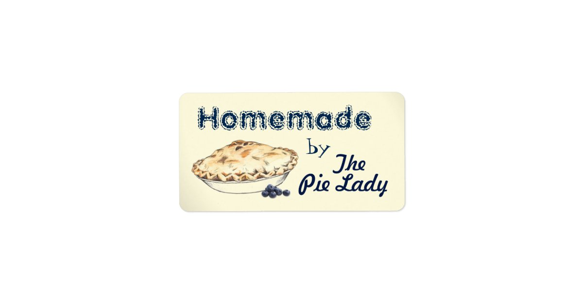 Custom Homemade Pie Labels | Zazzle