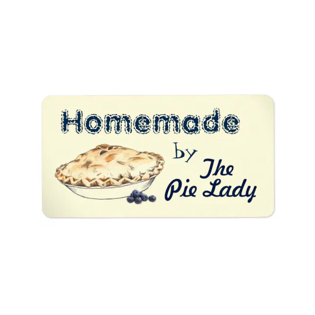 Custom Homemade Pie Labels | Zazzle