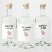 custom homemade raspberry liquor wedding favor liquor bottle label | Zazzle
