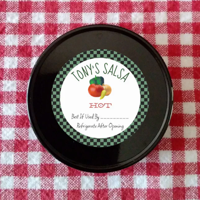 Custom Homemade Salsa Label | Zazzle