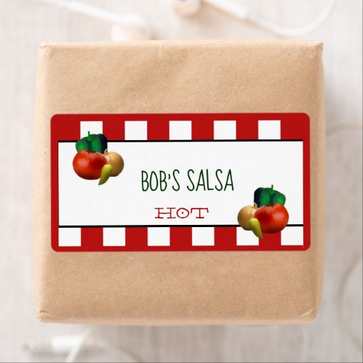 Custom Homemade Salsa Label | Zazzle
